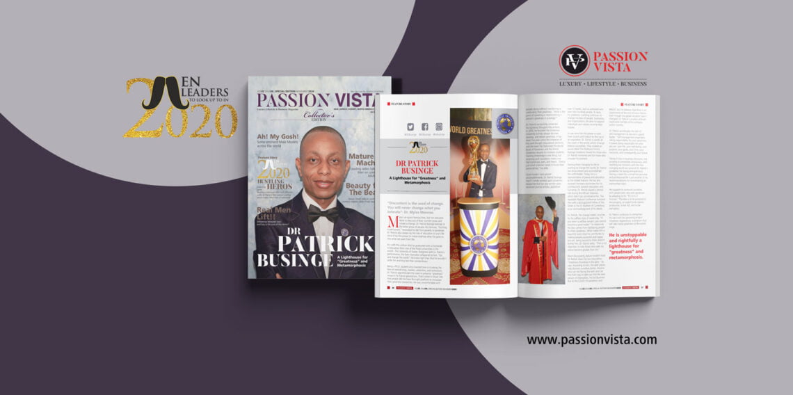 Dr. Patrick Businge - Passion Vista Magazine